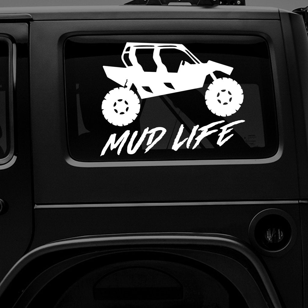 4 Door Sxs Utv Vinyl Decalsticker Mud Life Sxs Life And Sand