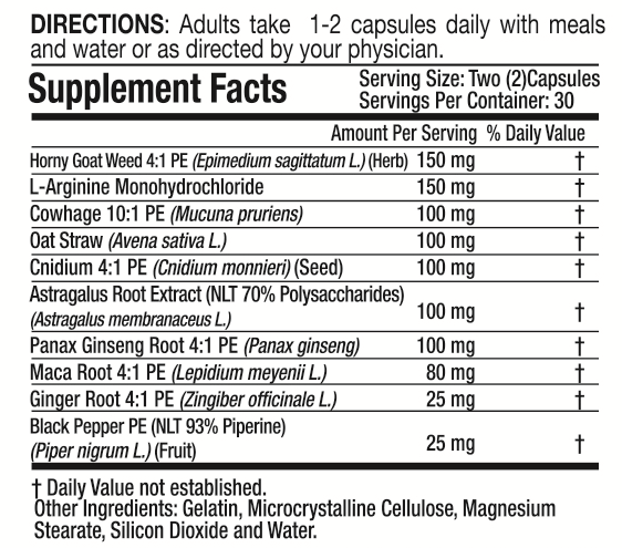 Vigormax Plus Performance And Energy For Men 60 Capsules