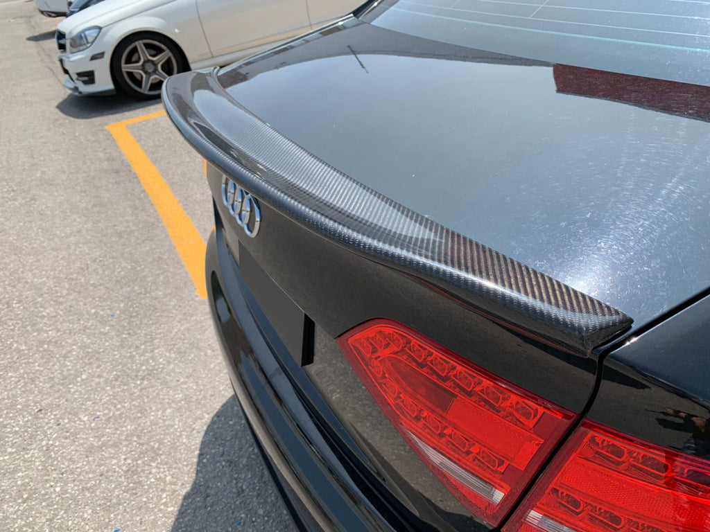 2009 2012 Audi A4 B8 Carbon Fiber Trunk Spoiler Ca Style Carbon Fiber