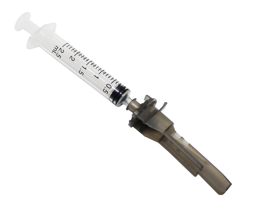 25ml Syringe With 22g Safety Hypodermic Needle 07mm X 32mm Black