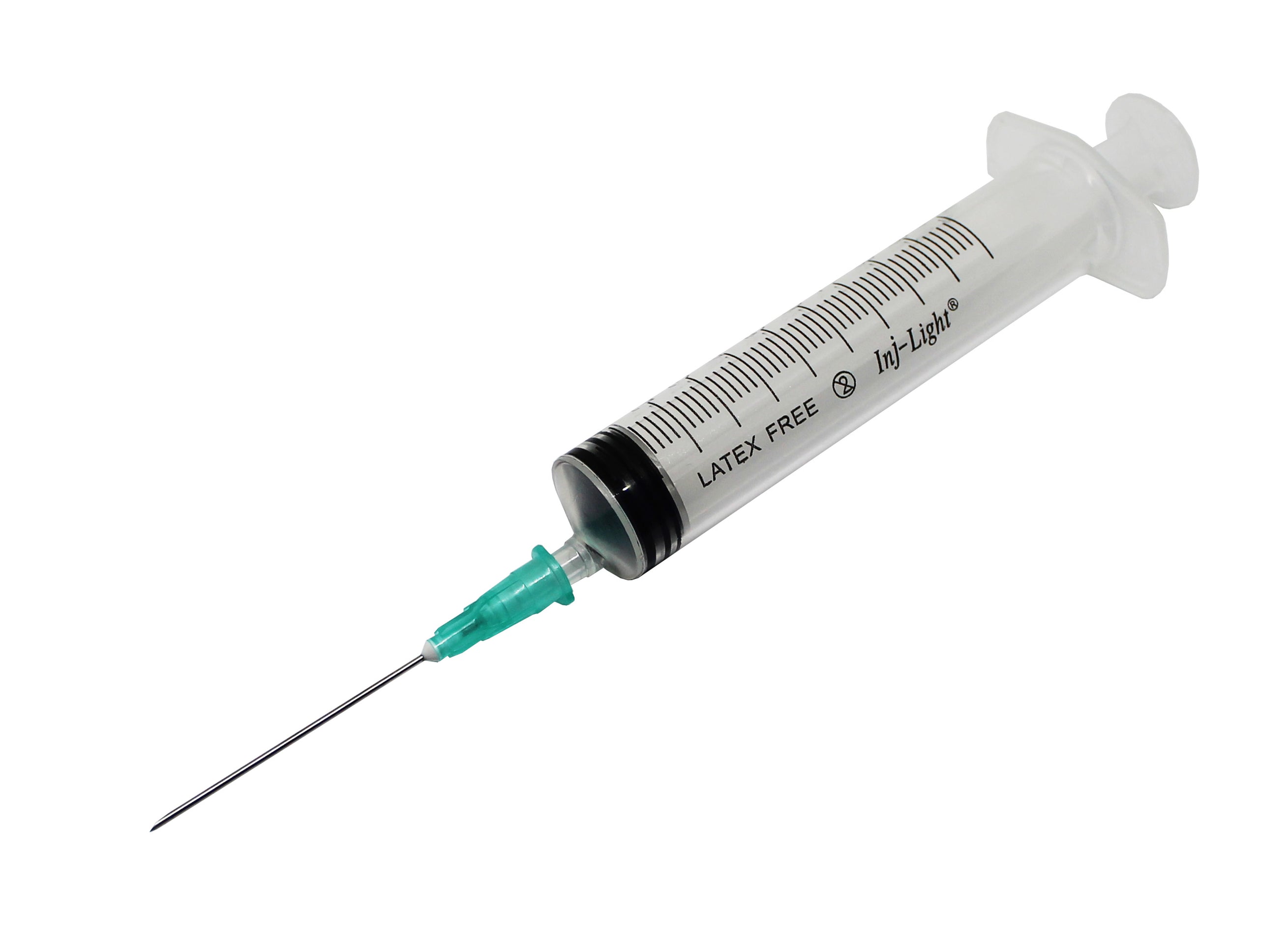 10ml Syringe With 21g Hypodermic Needle Eccentric Rays Injlight — Raymed