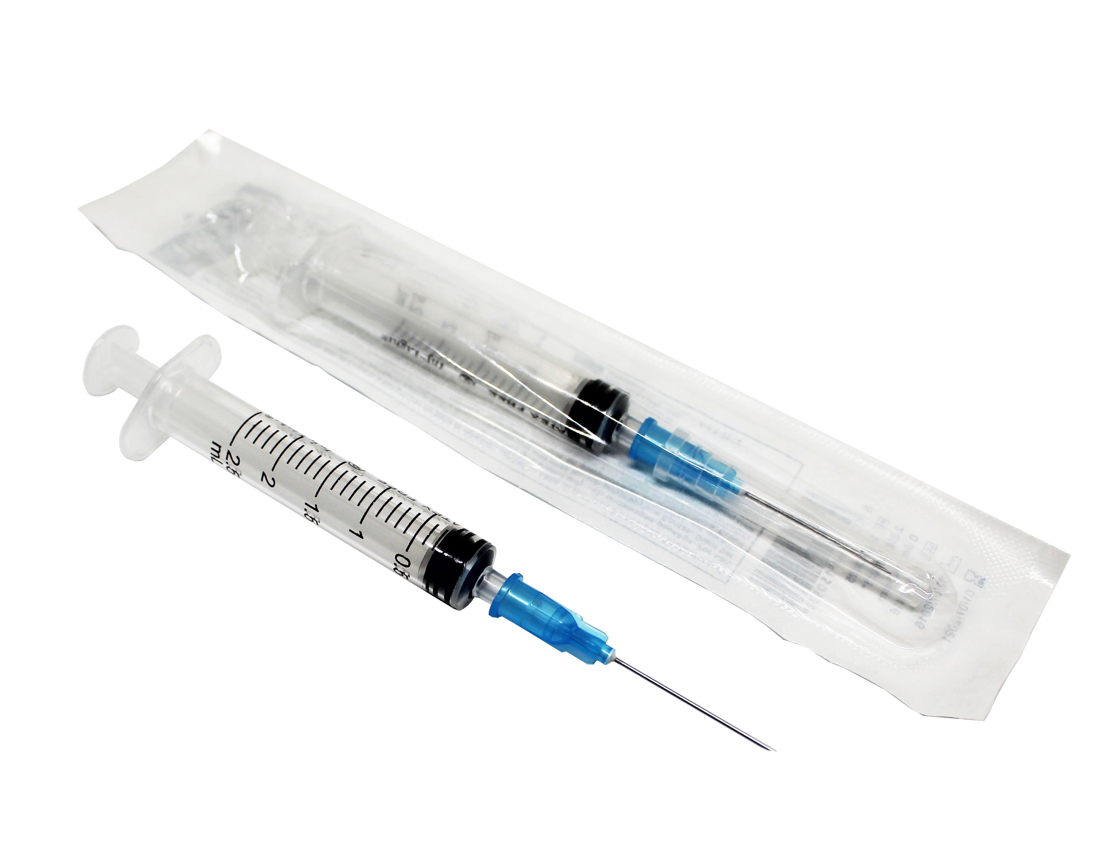 25ml Syringe With 23g Hypodermic Needle 23gx25mm Rays Injlight — Raymed