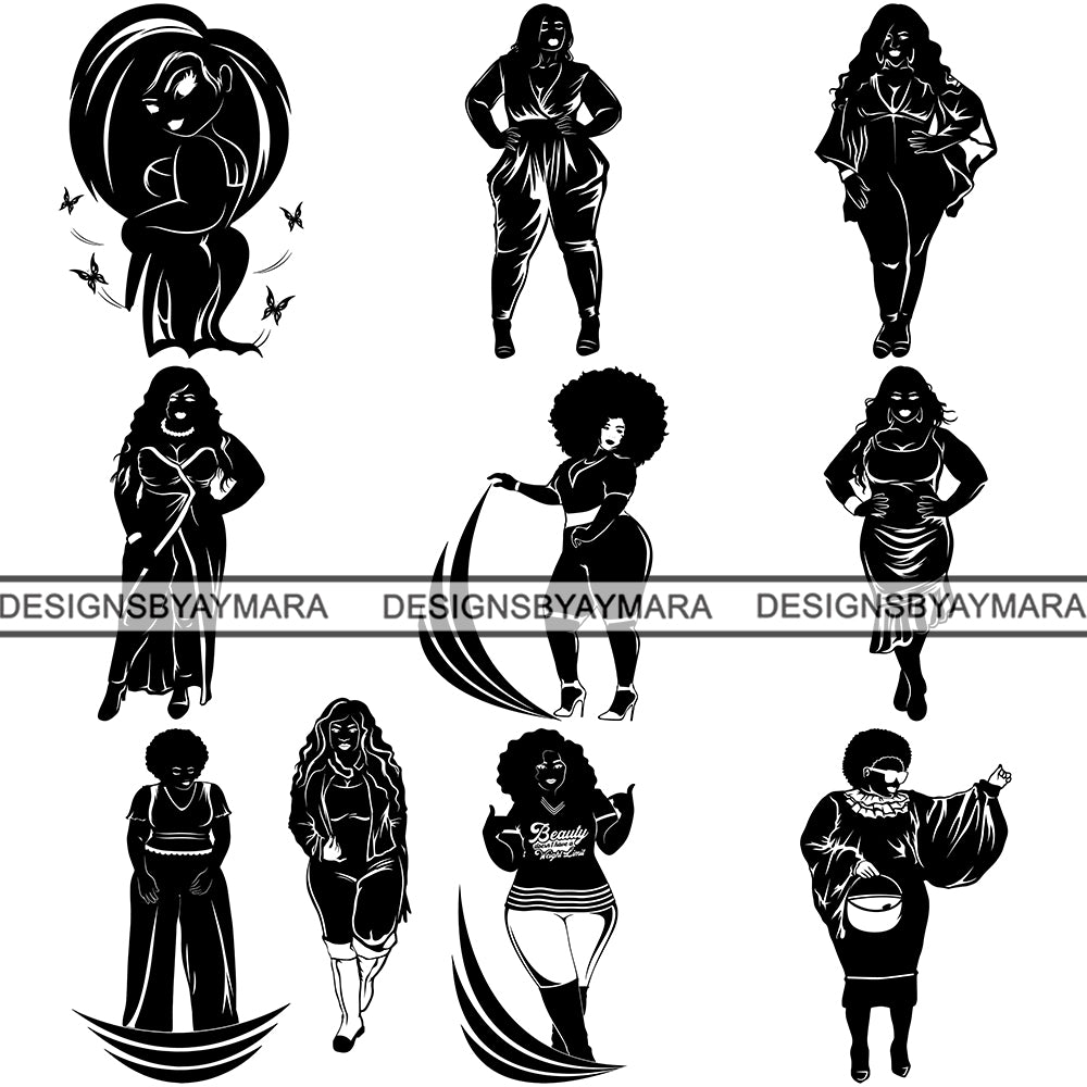 Black Woman Full Body Svg 79 File Svg Png Dxf Eps Free