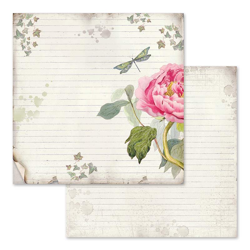 Letters And Flowers 12 X 12 Paper Pad Stamperia My Creative Spirit