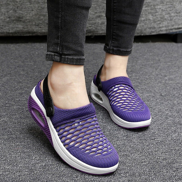 Womens Breathable Casual Air Cushion Slip On Shoes Shoes Of Varskarc