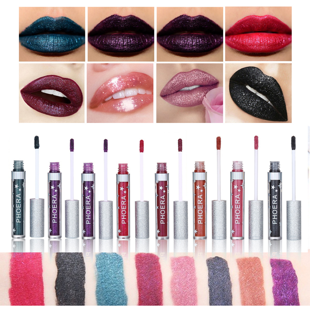 Phoera® Lipstick Matte To Glitter Flip Lip Sexy Lip Gloss Moisturising