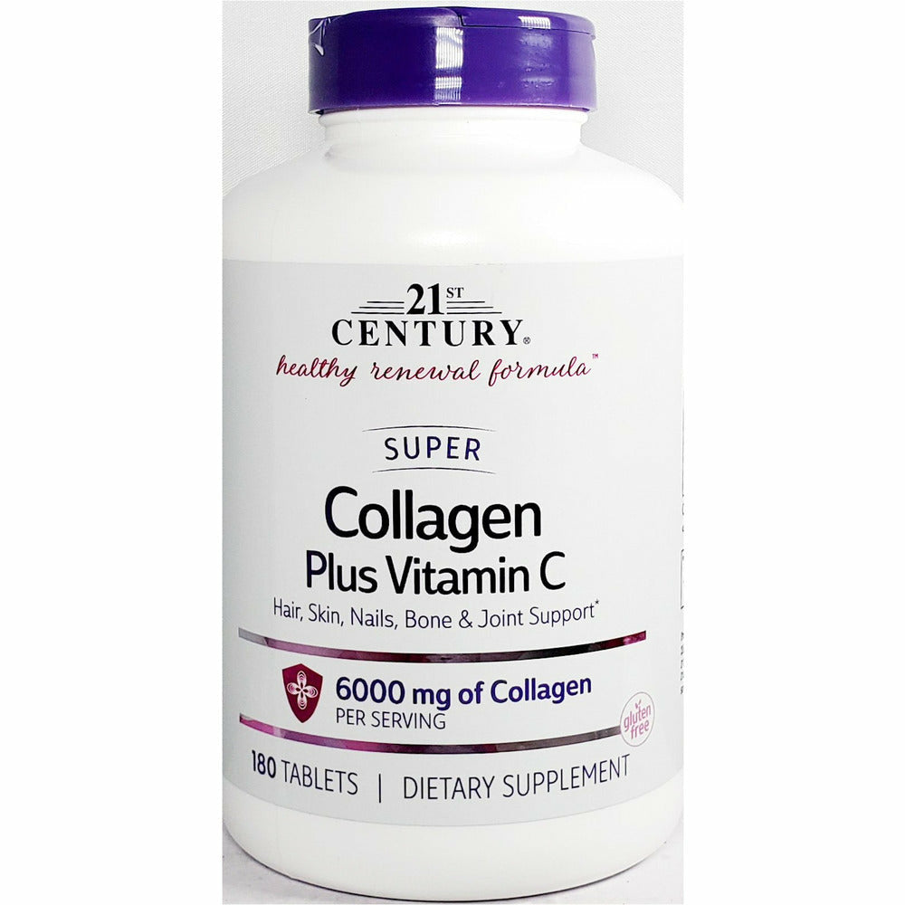 21st Century Collagen Plus Vitamin C 6000 Mg 180 Tablets Hargraves