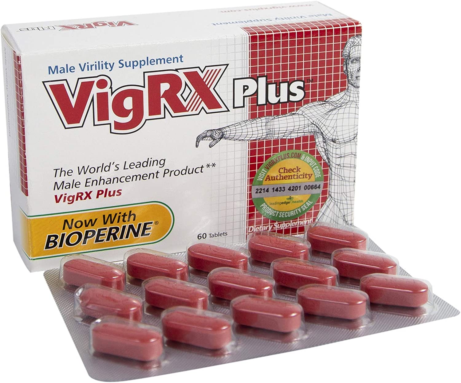 Vigrx Plus Male Virility Herbal Dietary Supplement Pill 60 Tablets