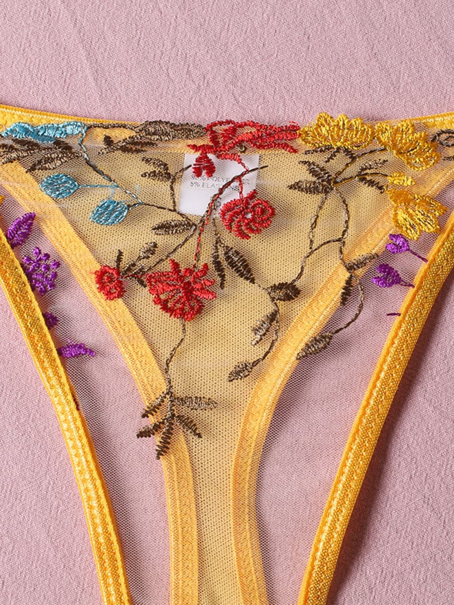 Missord Floral Embroidered Sexy Lingerie Set Msl010 Miss Ord