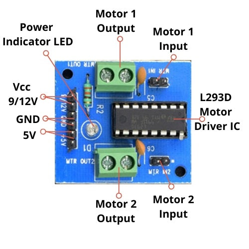 L293d Motor Driver Module With Ic