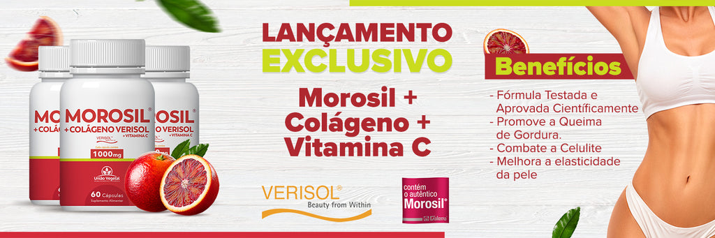 Morosil ColÁgeno Verisol Vitamina C 60 CÁpsulas 1000mg UniÃo