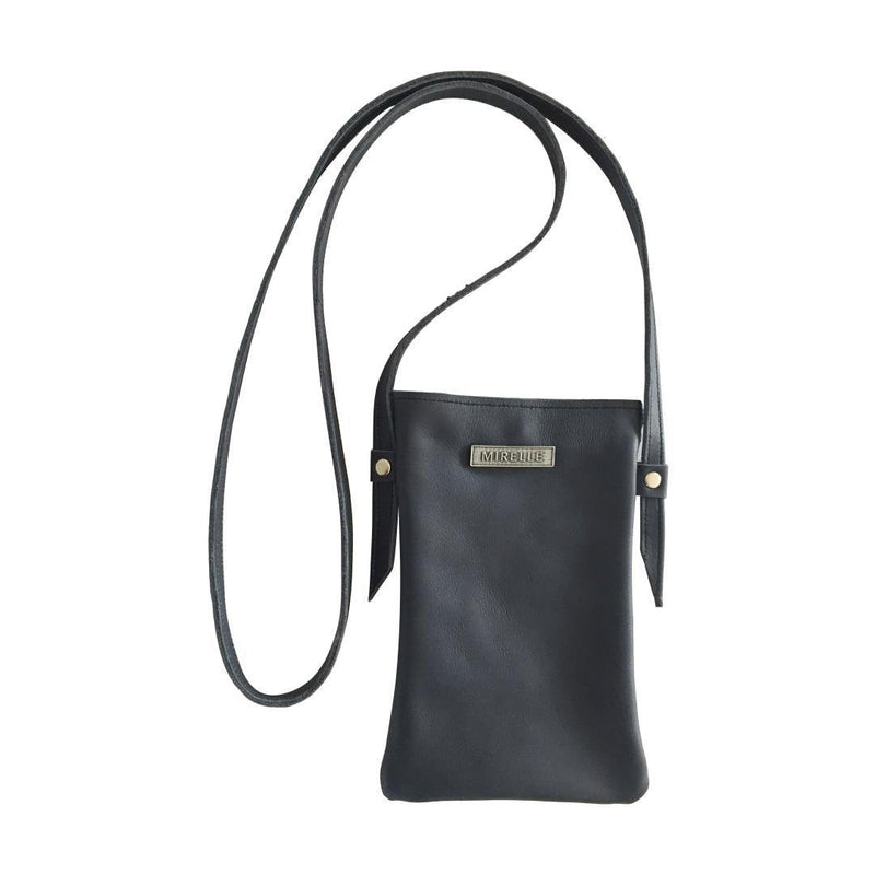 Mirelle Womens Leather Cellphone Sling Crossbody Handbag Mirelle