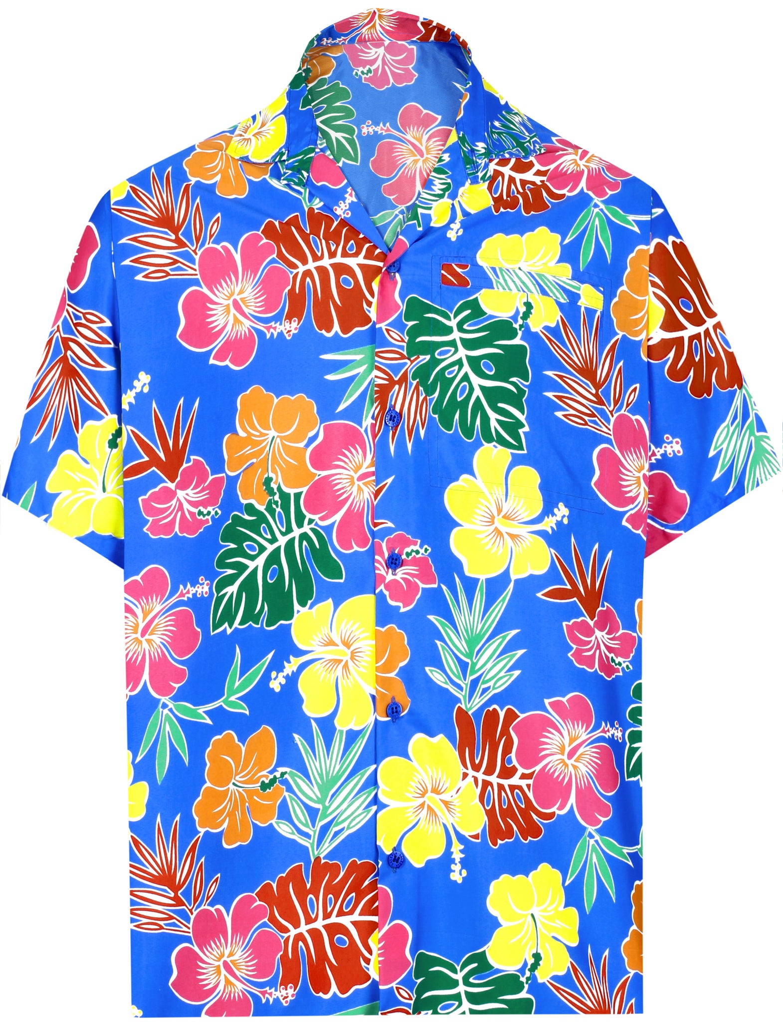 La Leela Shirt Casual Button Down Short Sleeve Beach Shirt Men Aloha