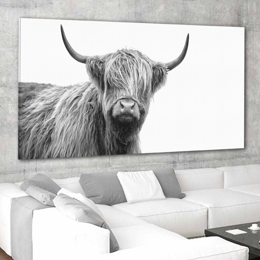 Scottish Highland Cow Canvas Set Wall Art L By Stunning Canvas Prints