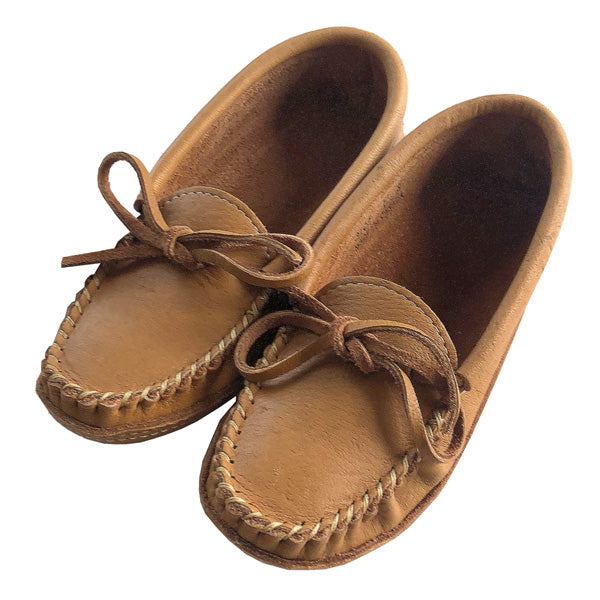 Womens Genuine Moose Hide Leather Earthing Soft Sole Moccasin Shoes