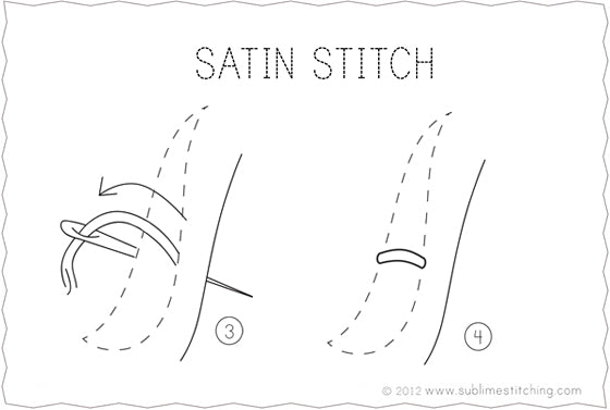 Embroidery How To Satin Stitch Sublime Stitching