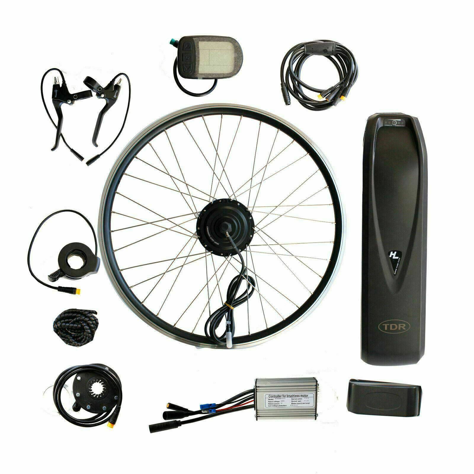 36v 10a 350w 24 24 Inch Front Rim Wheel Electric Bike Conversion Kit