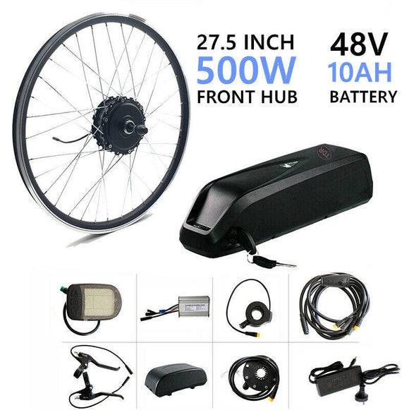 48v 500w Gear Hub Motor Rim Electric Bike Conversion Kit Ebike Kit 27