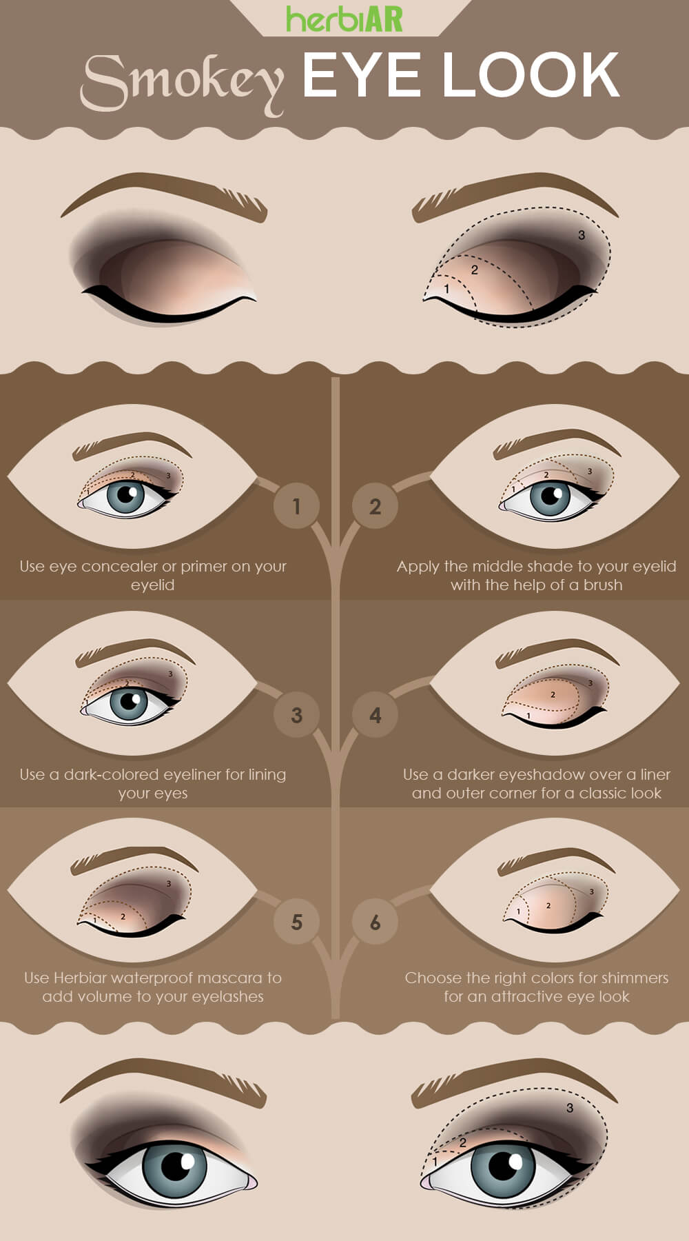 Smokey Eye Look A Step By Step Guide For Smokey Eyes Herbiar