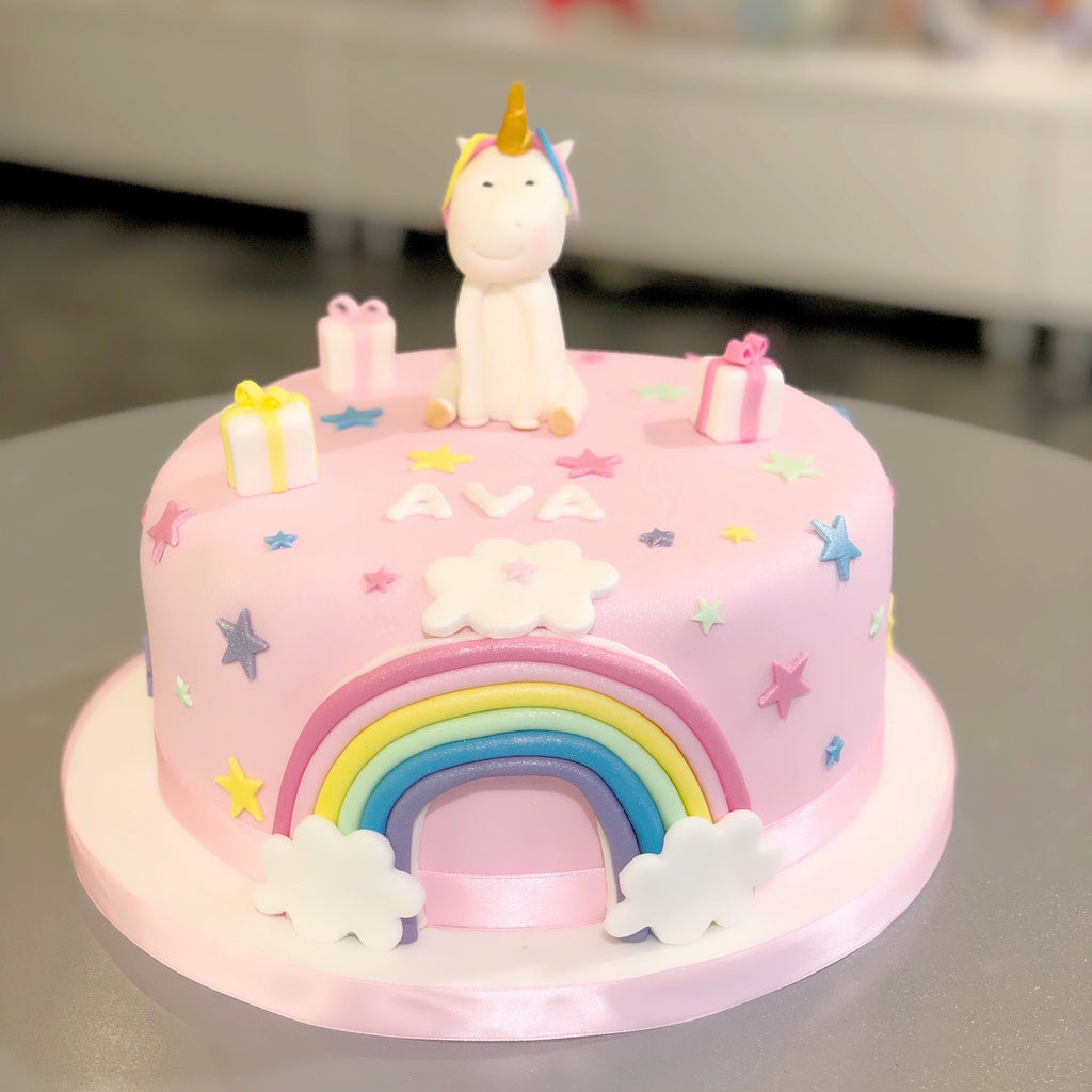 Gâteau Thème Licorne Rose