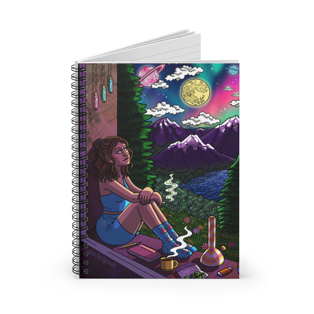 Moonlight Spiral Notebook Cabin 7 Originals