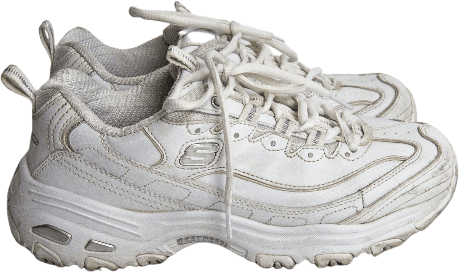 Vintage 00s Chunky White Sneakers By Skechers Shop Thrilling