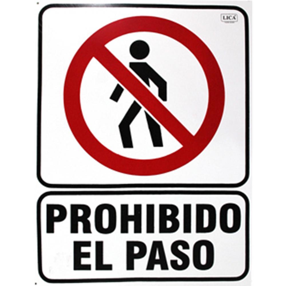 Cartel Prohibido El Paso Señalamiento De Seguridad Safety Depot Mx