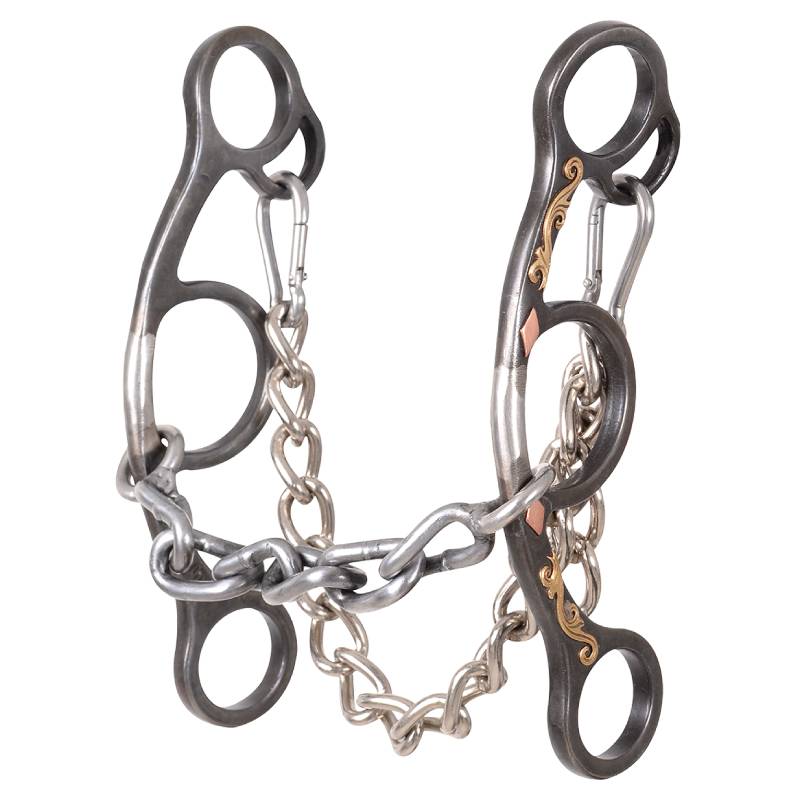 Sherry Cervi Diamond Floral Short Shank Chain Gag Bit Teskeys