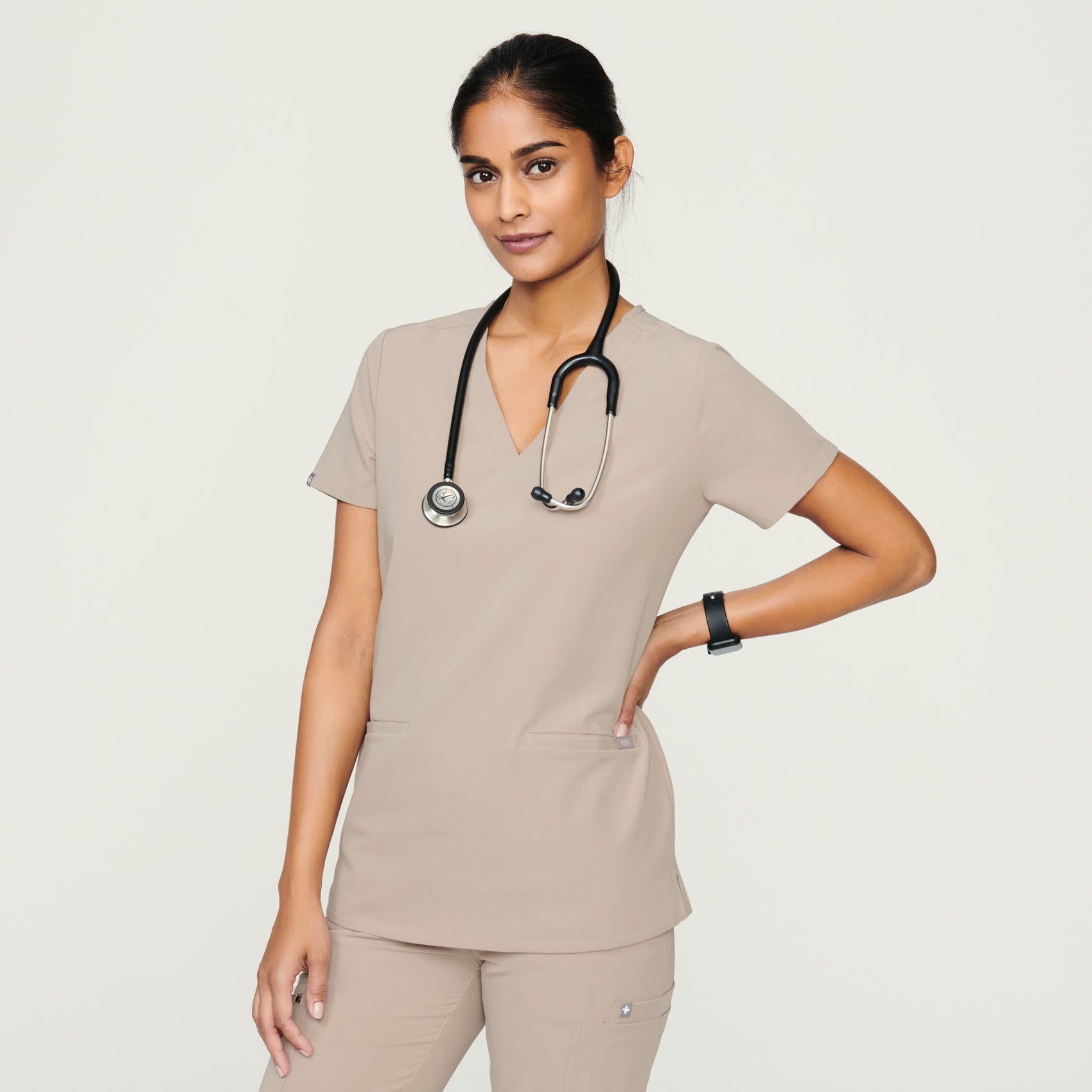 Womens Casma Three Pocket Scrub Top · Figs