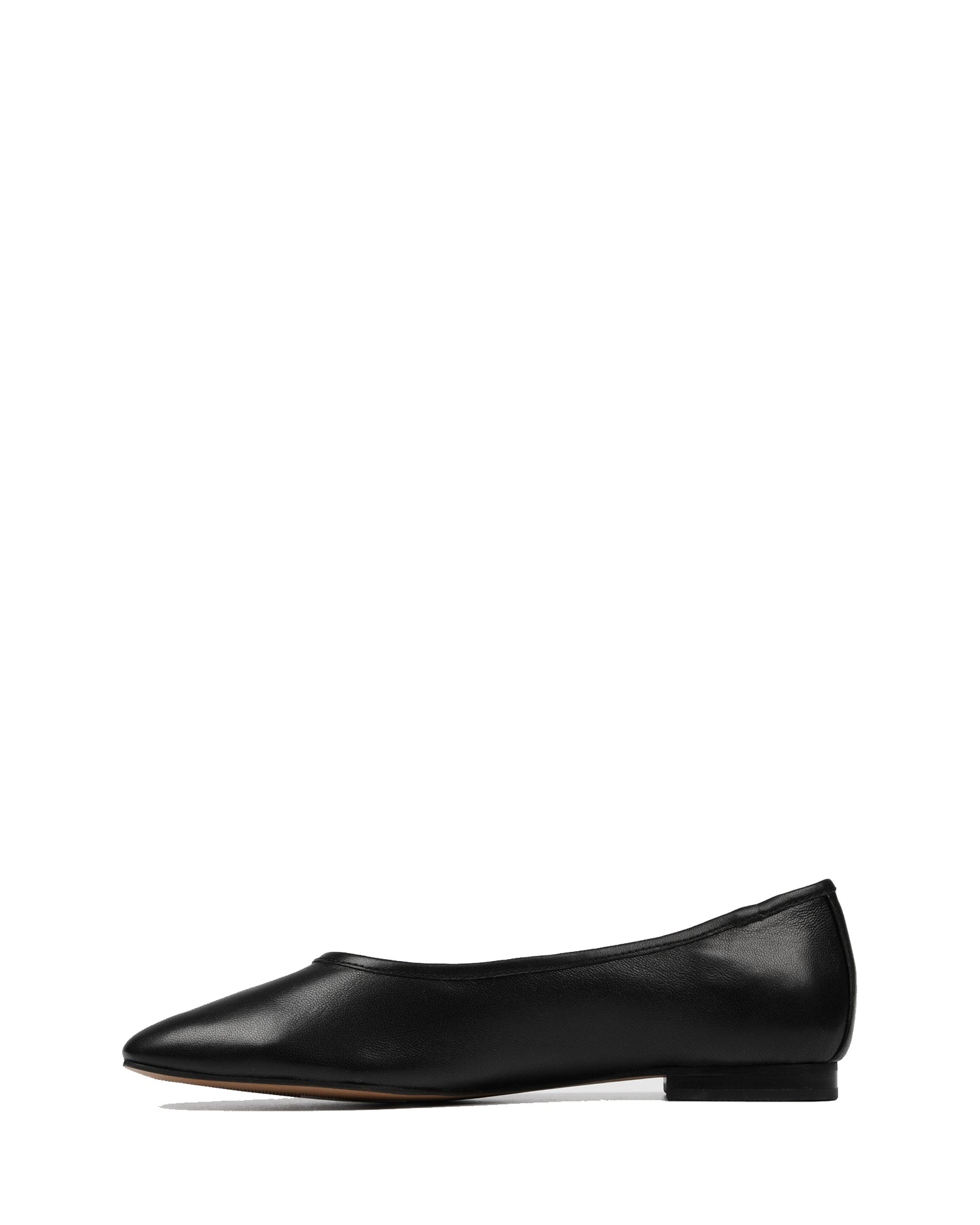 Black Leather Flats For Women The Royale Peacock