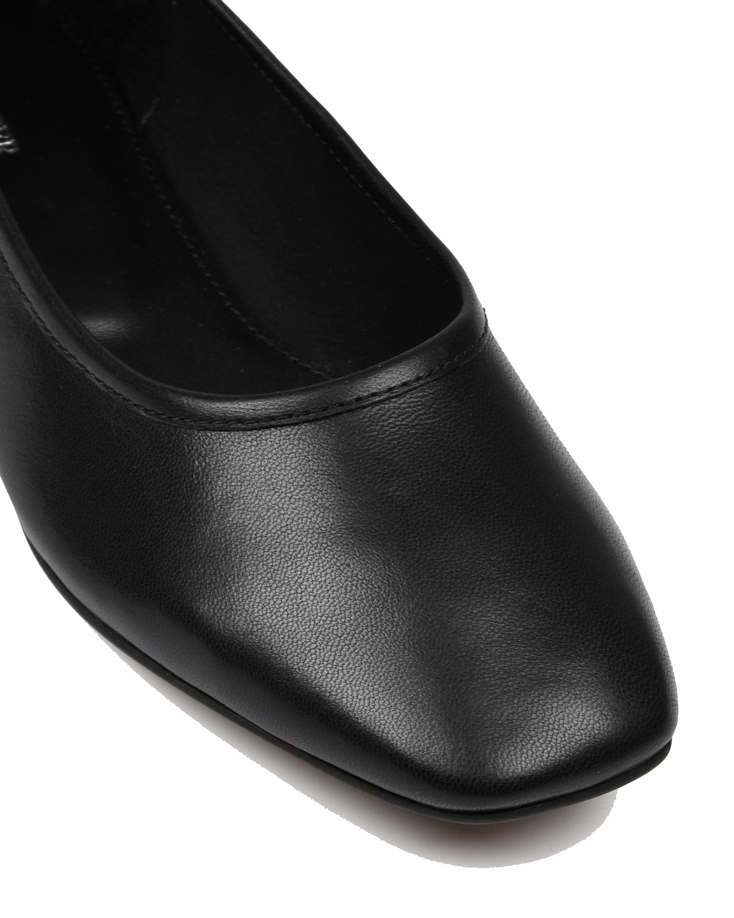 Black Leather Flats For Women The Royale Peacock