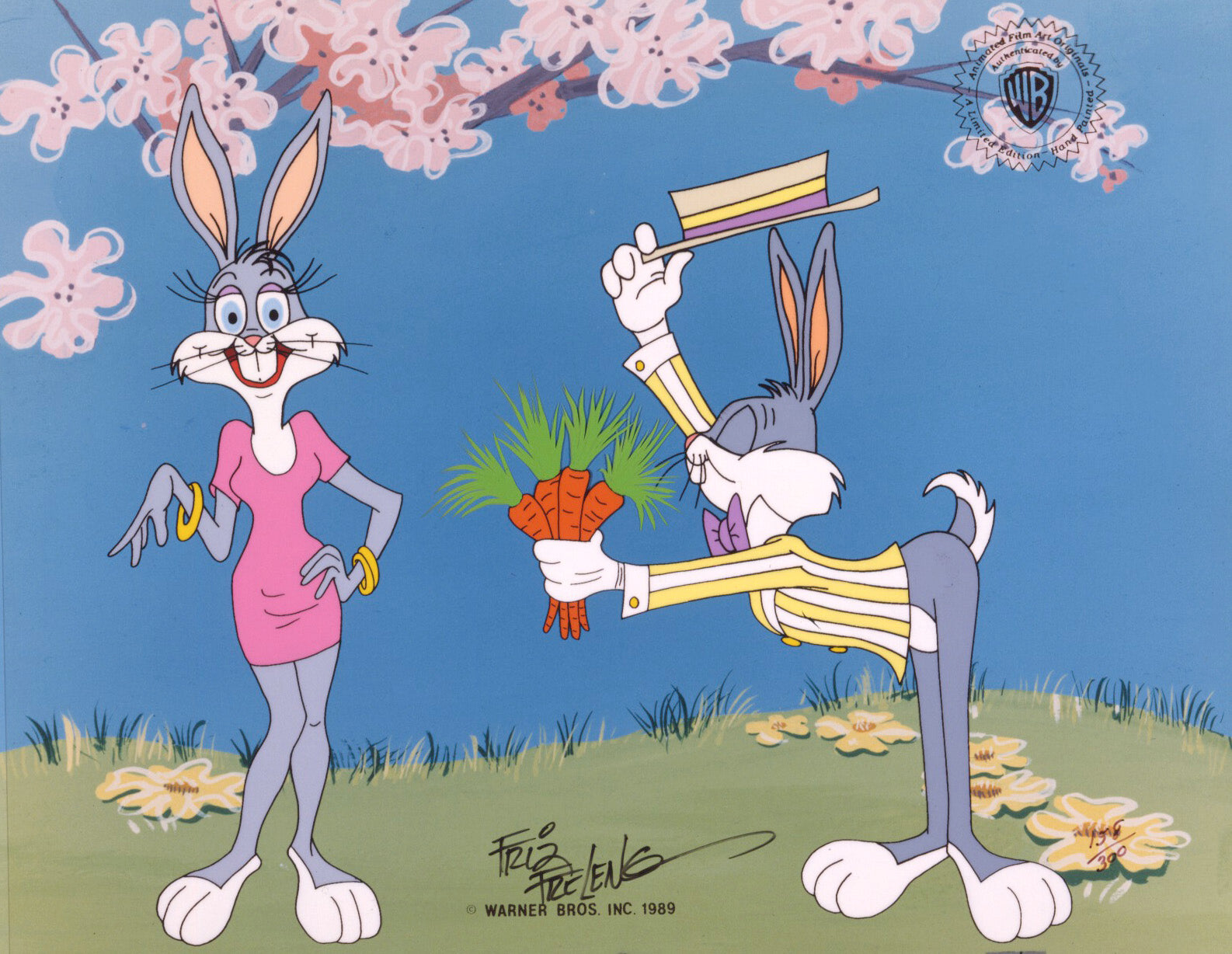 Bugs Courts Bonnie Looney Tunes Art By Friz Freleng