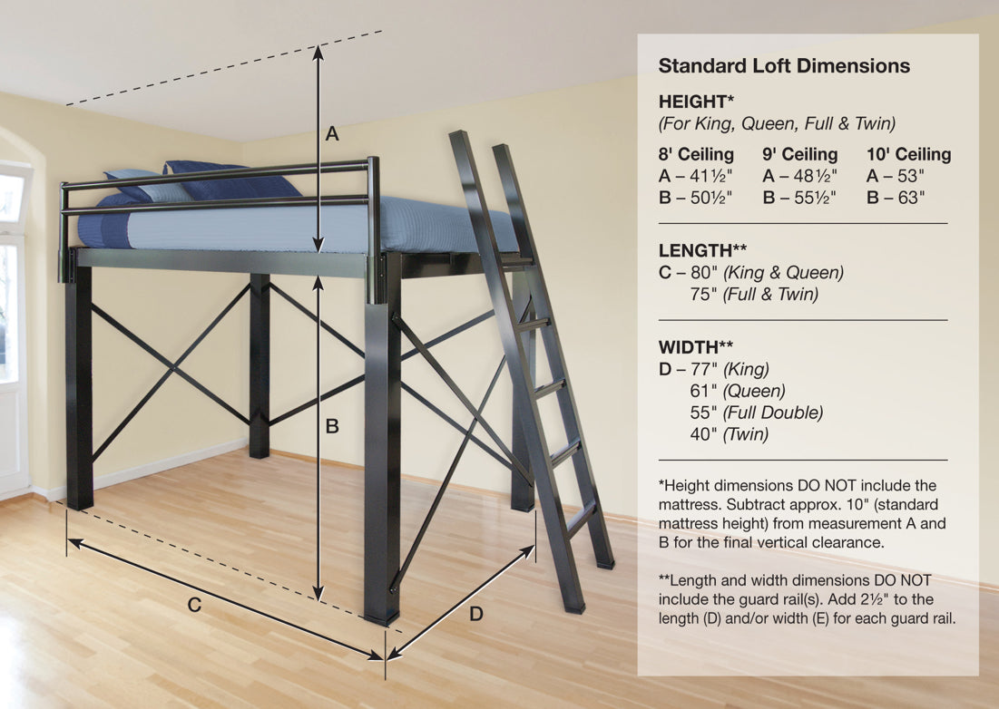 Loft Bed For Adults Francis Lofts And Bunks