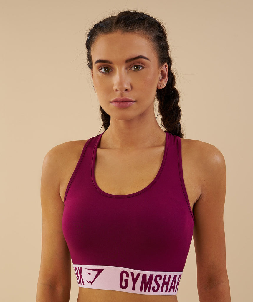 Gymshark Fit Sports Bra Deep Plumchalk Pink 2