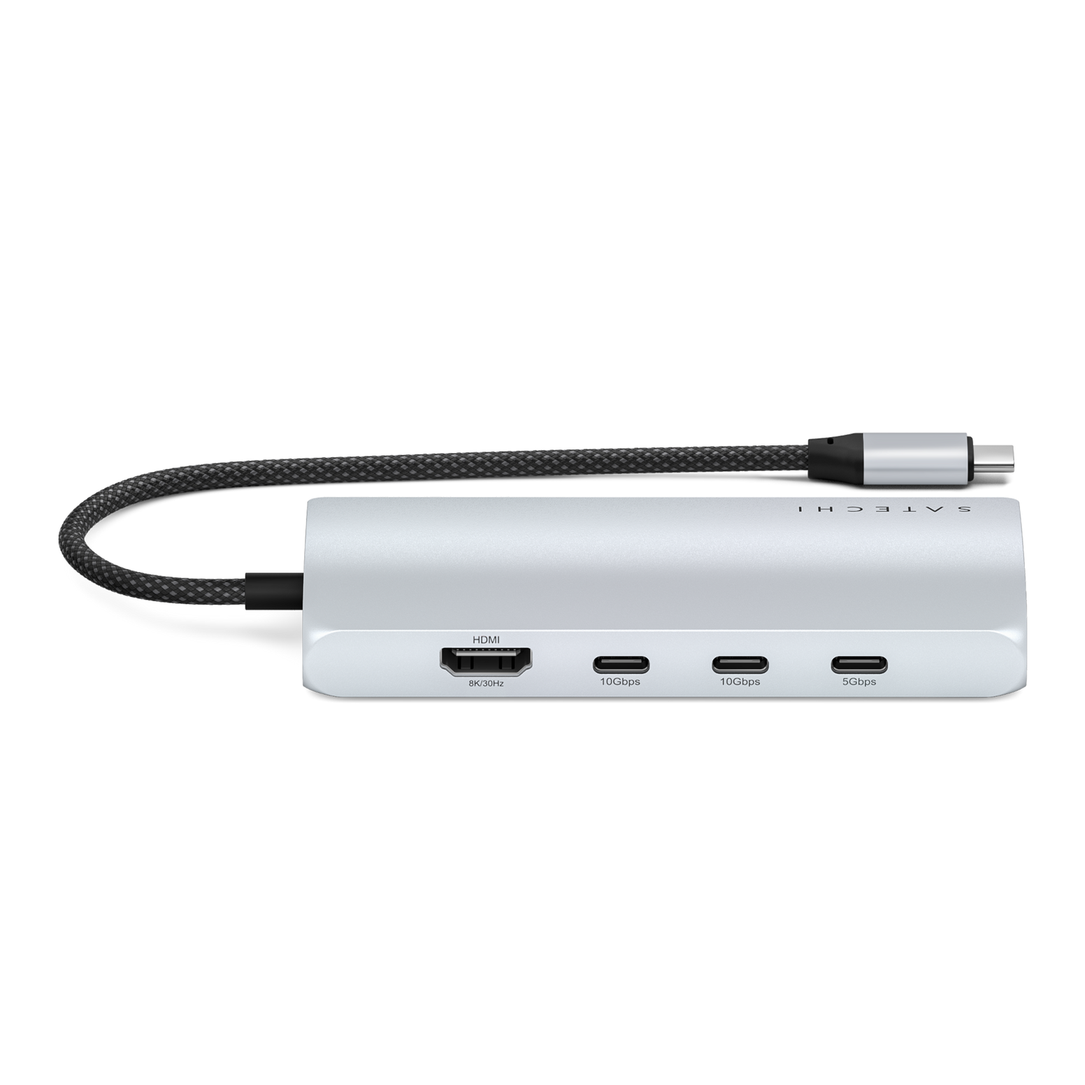 Satechi Usb C Multiport Adapter 8k With Ethernet V3 Silver Megamac