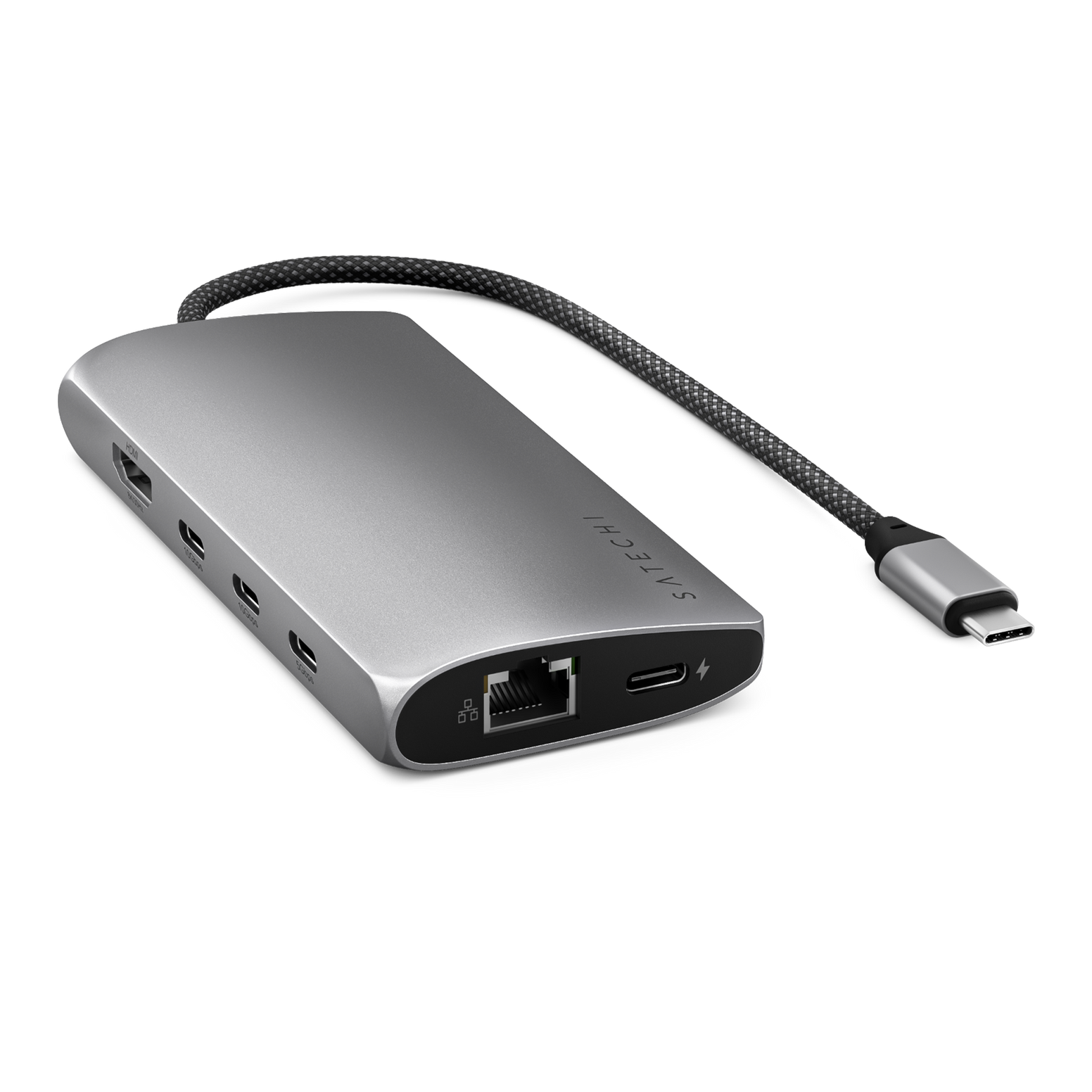 Satechi Usb C Multiport Adapter 8k With Ethernet V3 Space Grey Megamac