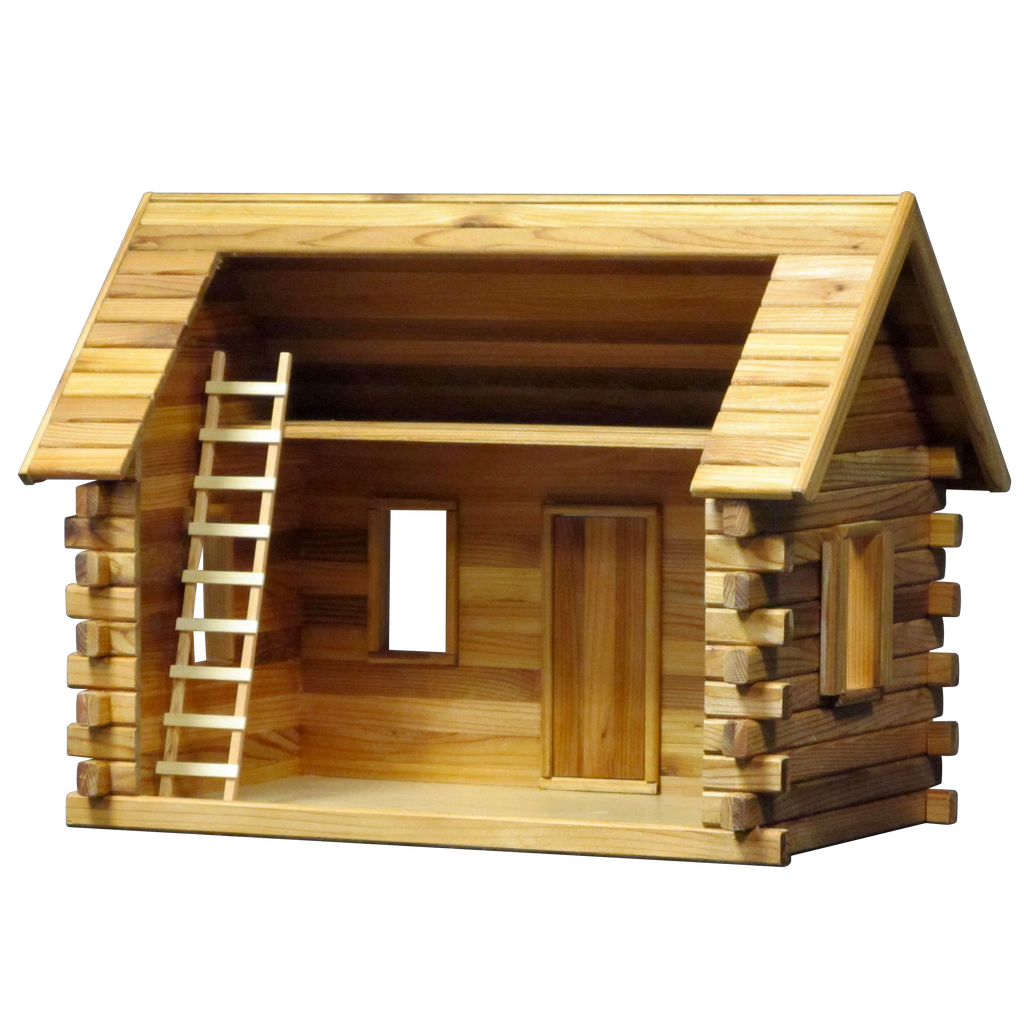 Lakeside Retreat Log Cabin Dollhouse Kit Real Good Toys