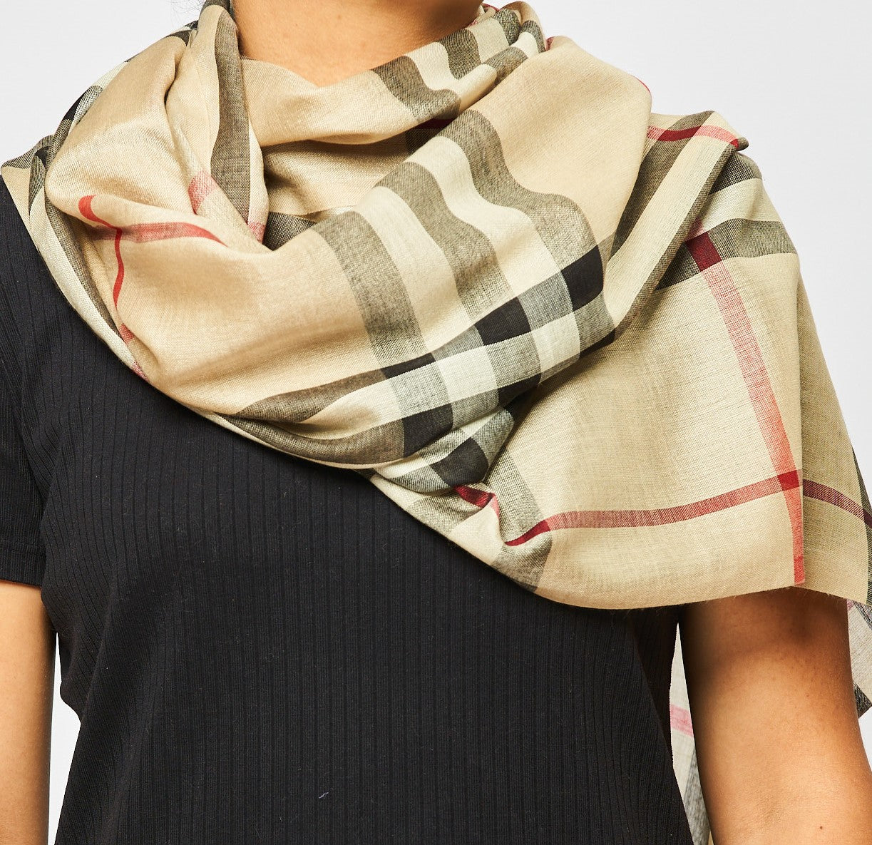 Arriba 62 Imagen Burberry Cashmere And Silk Scarf Abzlocalmx