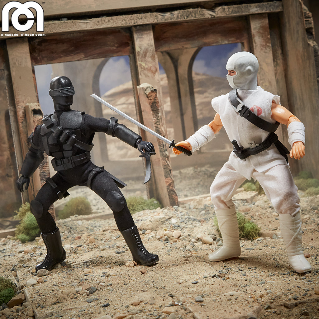 Gi Joe X Mego Ninja Rivals Snake Eyes And Storm Shadow 2 Pack Hasbro