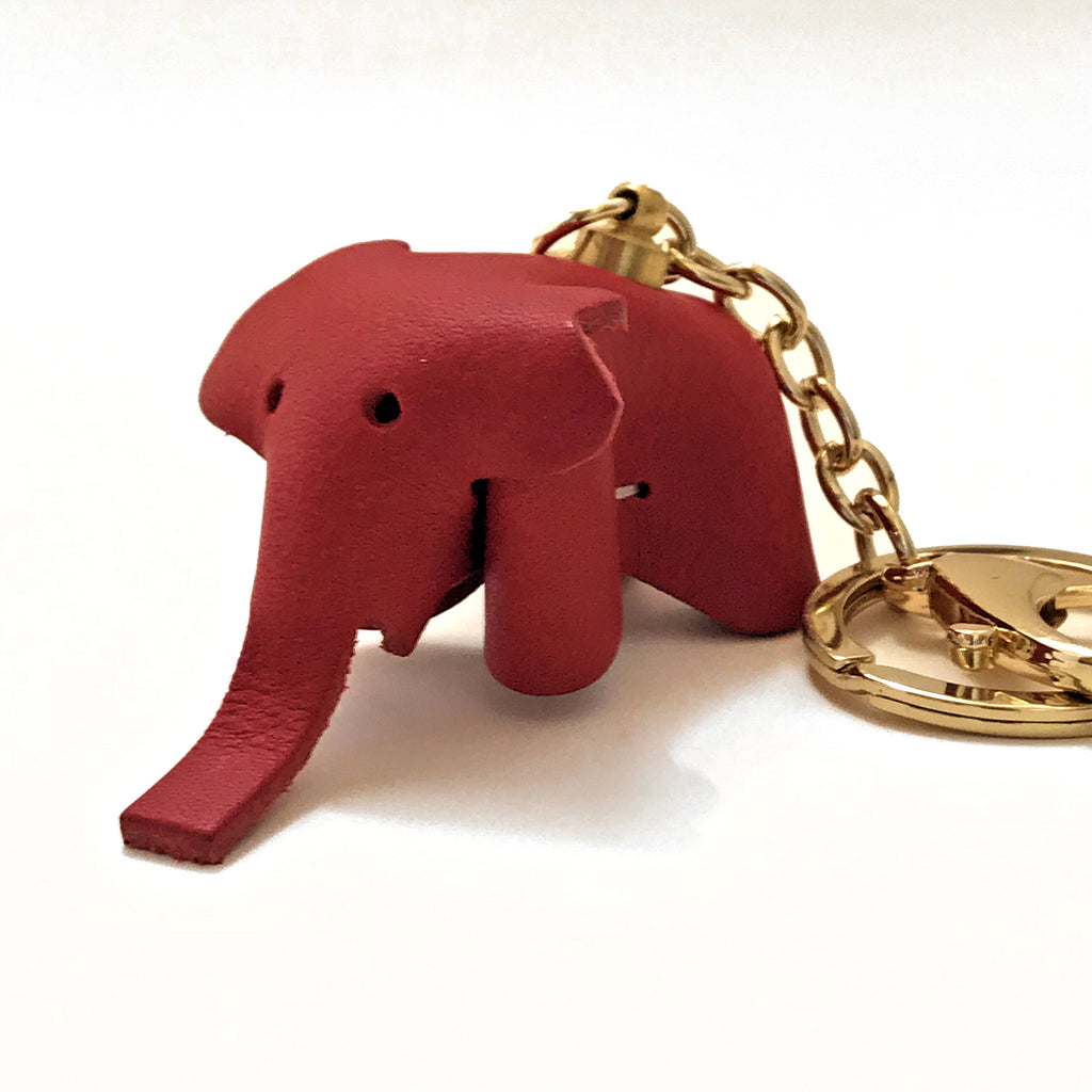 Leather Elephant Keychain The Elephant Story