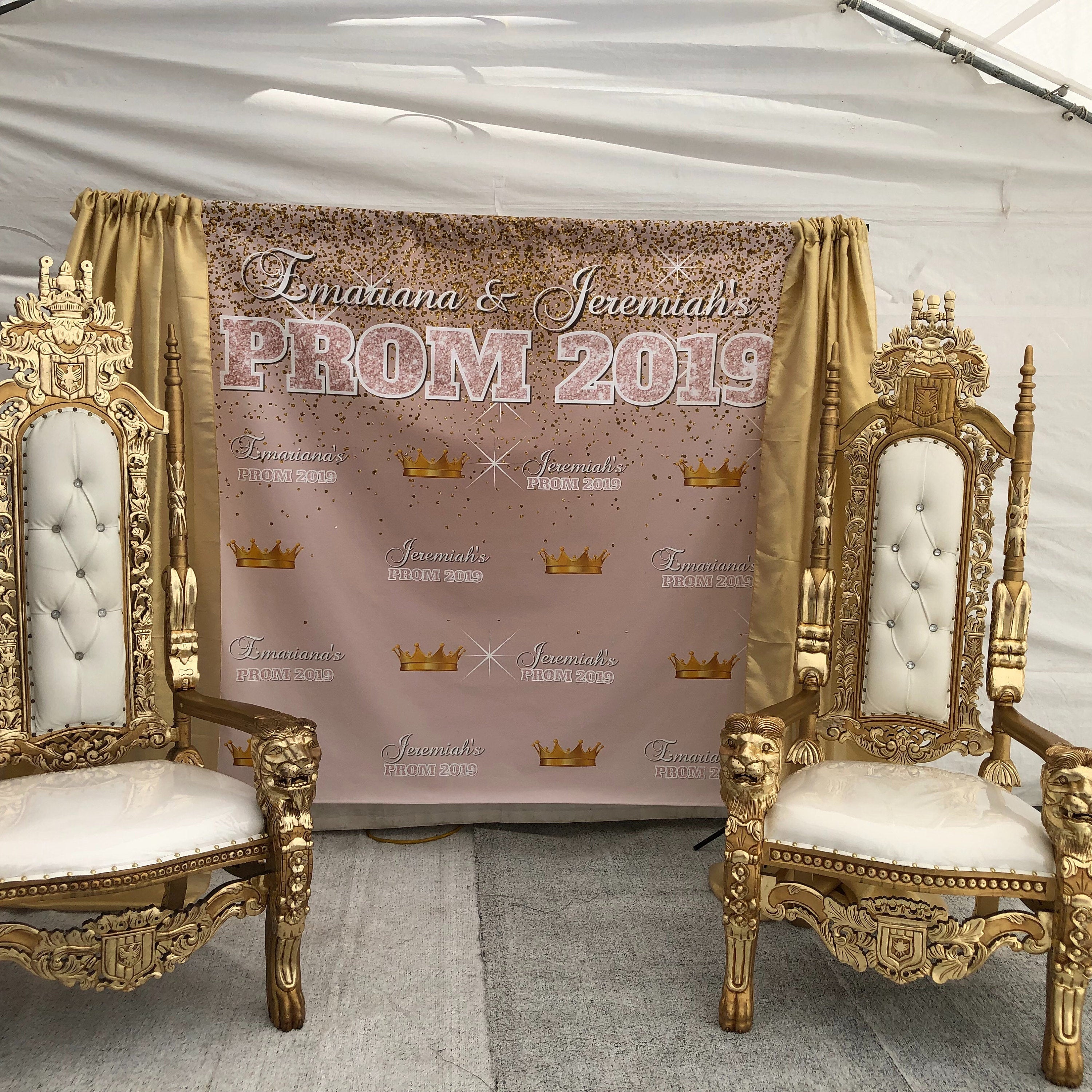 2020 Rose Gold Prom Step And Repeat Backdrop Dream Design Group