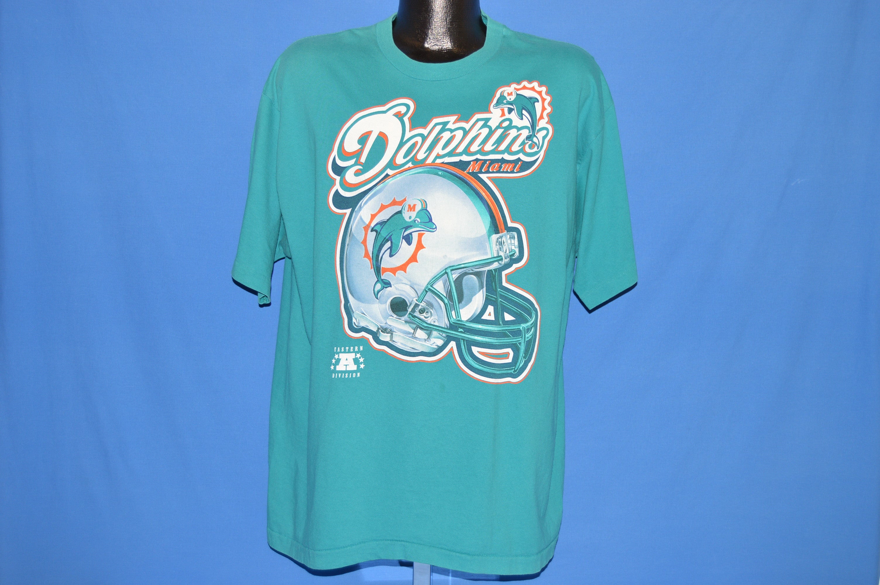 90s Miami Dolphins Helmet T Shirt Extra Large The Captains Vintage