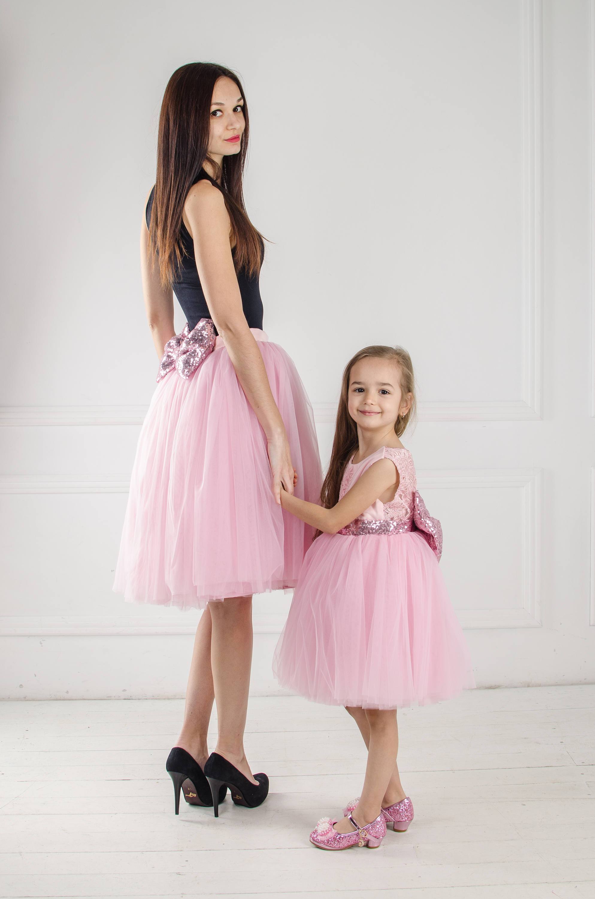 Matching Pink Outfits Mother Daughter Matching Tutu Dresses Mommy And