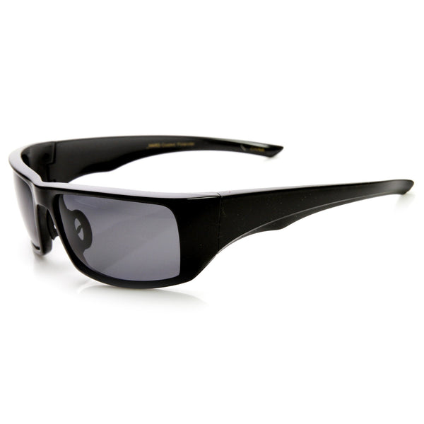 Mens Polarized Action Sports Wrap Around Sunglasses Zerouv