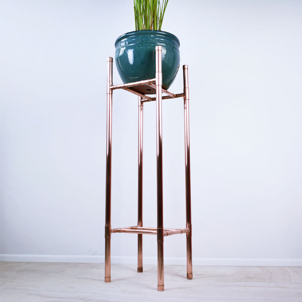 Handmade Tall Copper Plant Stand Proper Copper Design