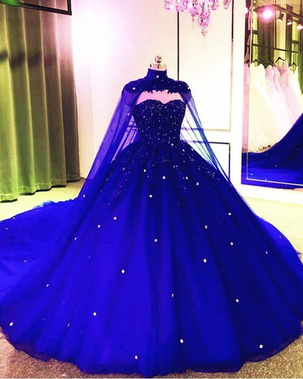 Royal Blue Prom Dresses Ball Gown Sweet 16 Quinceanera Dress Mychicdress