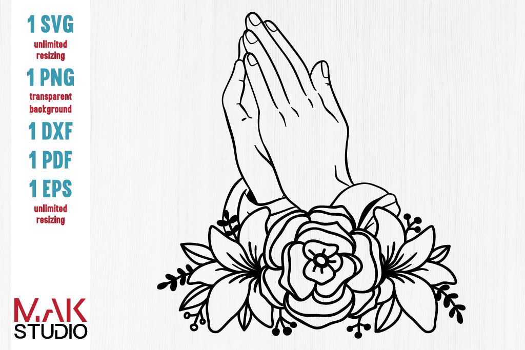 Praying Hands Svg Praying Hands Svg File Praying Hands Cut File