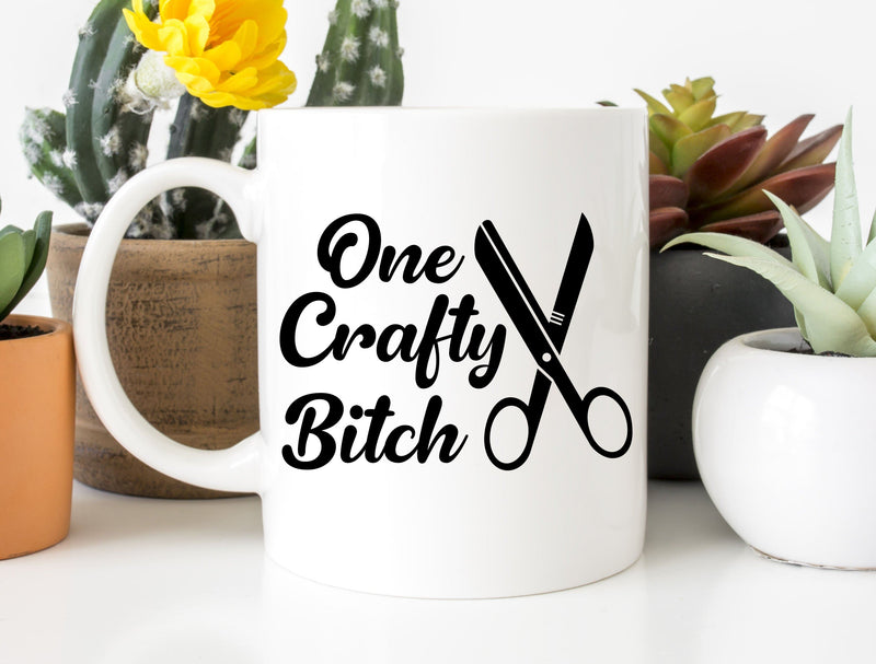 One Crafty Bitch Svg So Fontsy