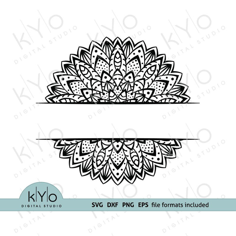 Mandala Monogram Frames Svg Png Dxf Files Bundle So Fontsy