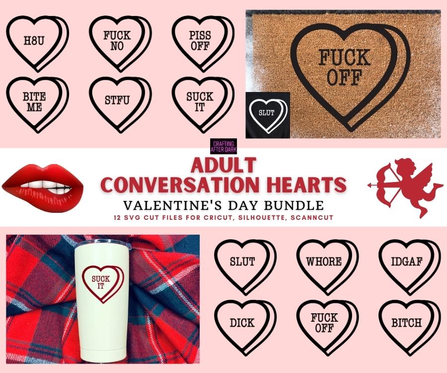 Naughty Valentines Day Uncensored Adult Svg Design Bundle So Fontsy